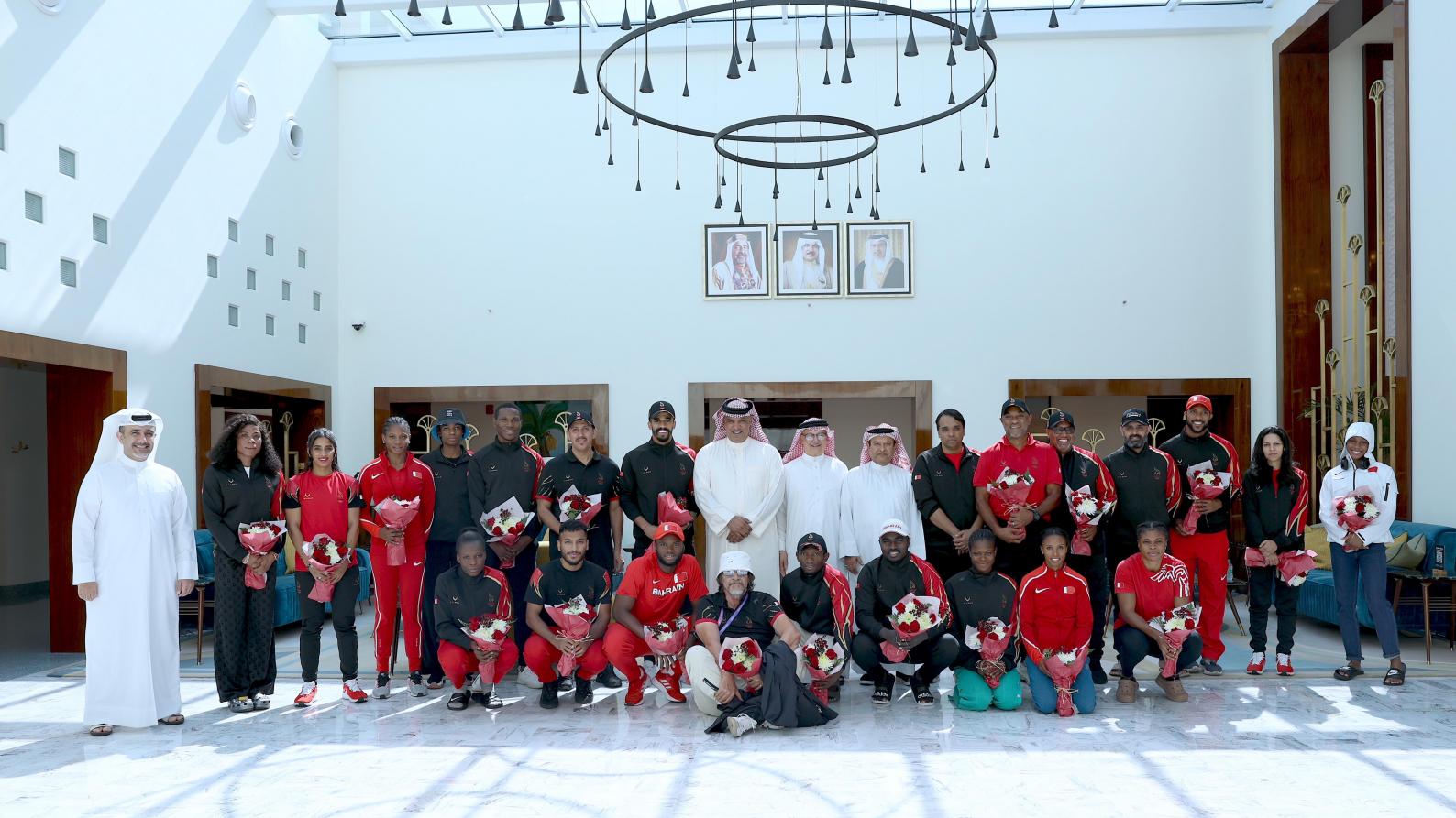 An official reception for the champions and heroines of athletics ...