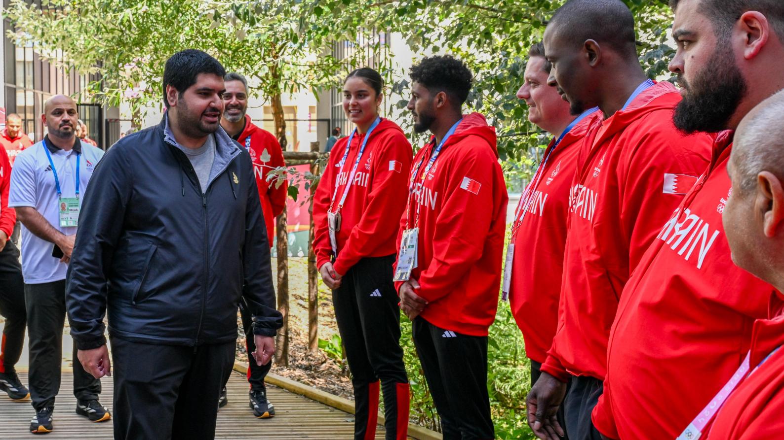 Shaikh Isa bin Ali Visits Bahraini Athletes at Paris 2024 Olympics ...